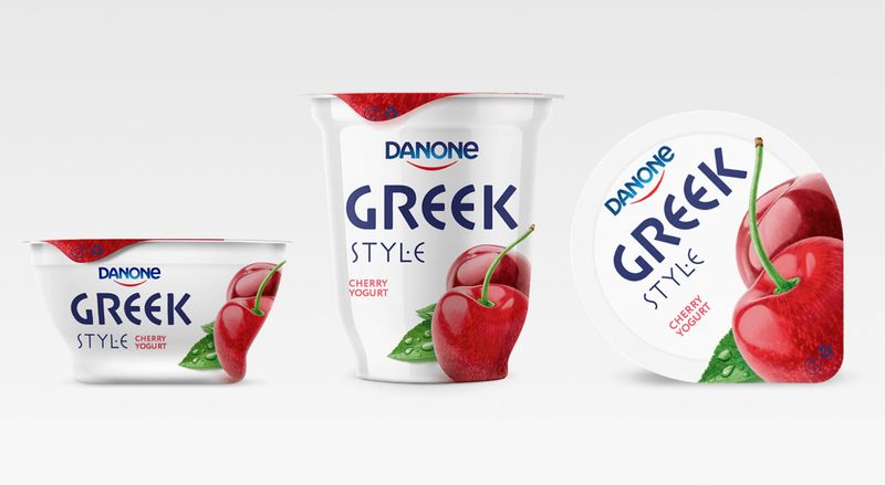DANONE Greek Yogurt Packaging Design - Aida Pioneer