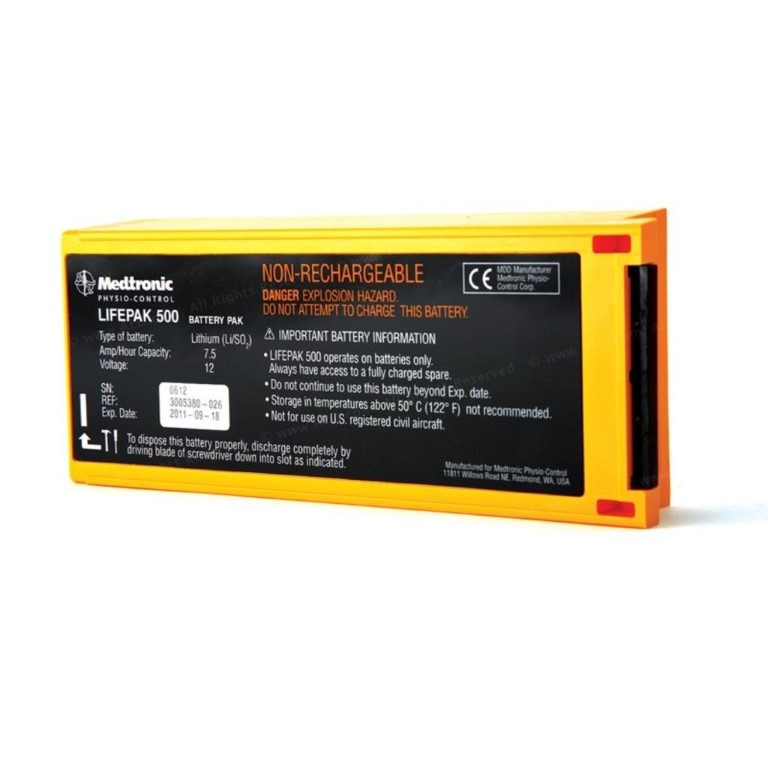 LIFEPAK 500 Non-Rechargeable Battery / Ce-Tek Medical / Ireland
