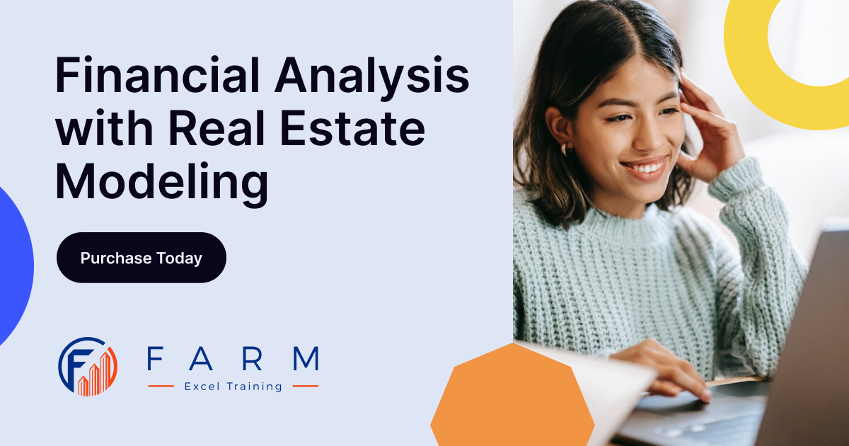 Real Estate Financial Modeling Excel Course Overview
