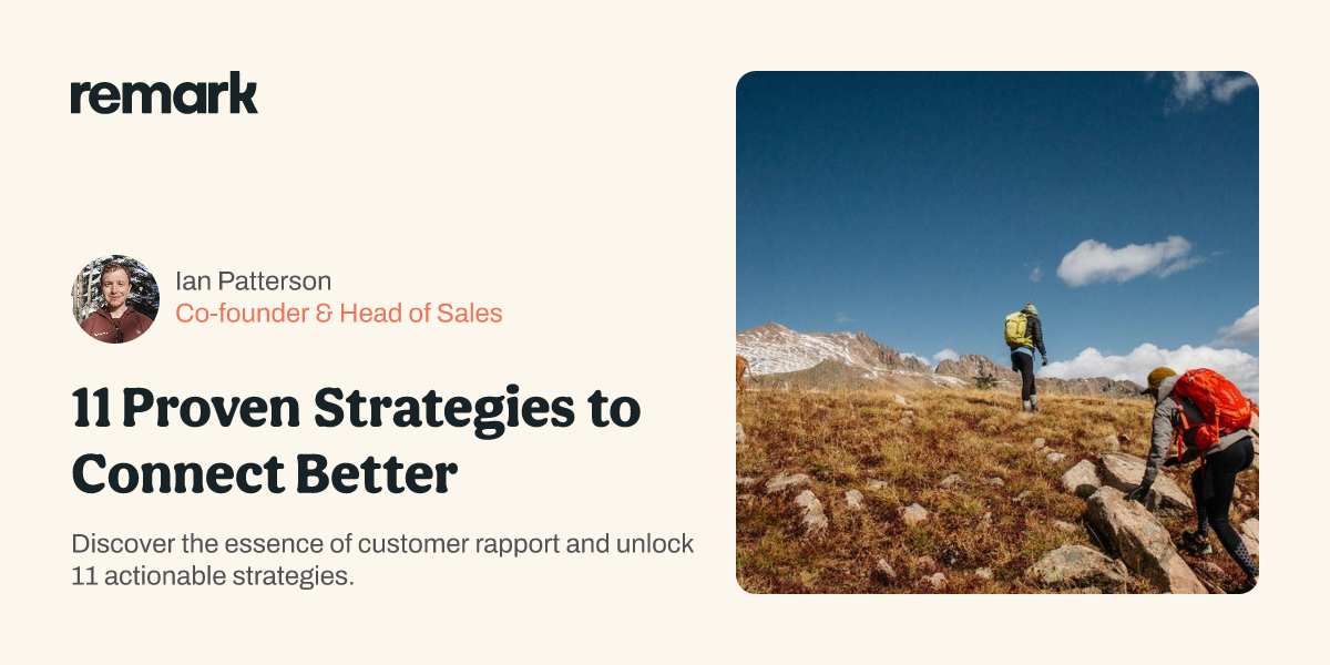 Customer Rapport: 11 Proven Strategies to Connect Better - Remark ...
