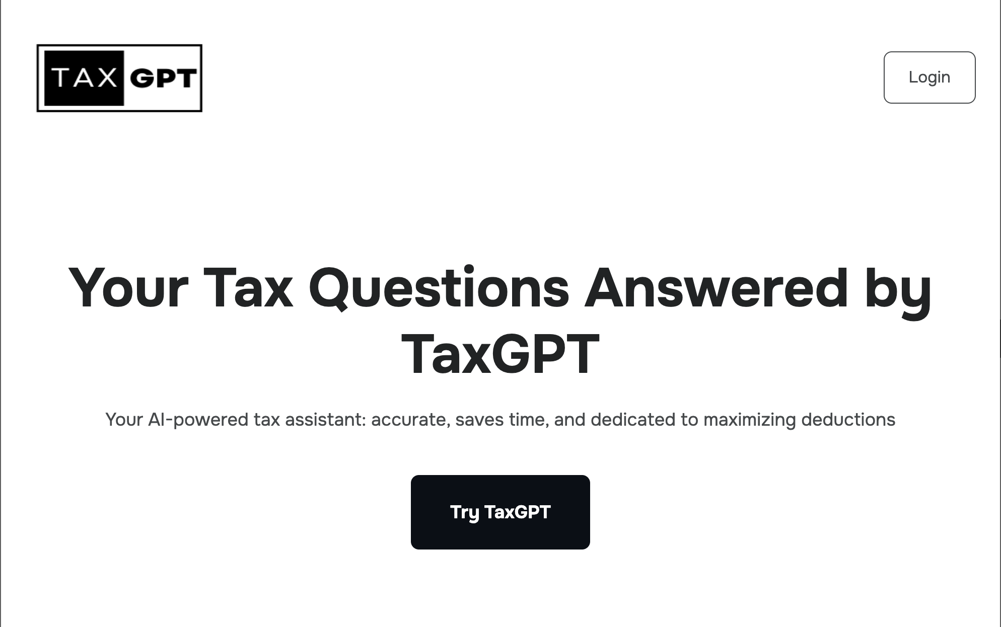 TaxGPT: Your AI Tax Assistant