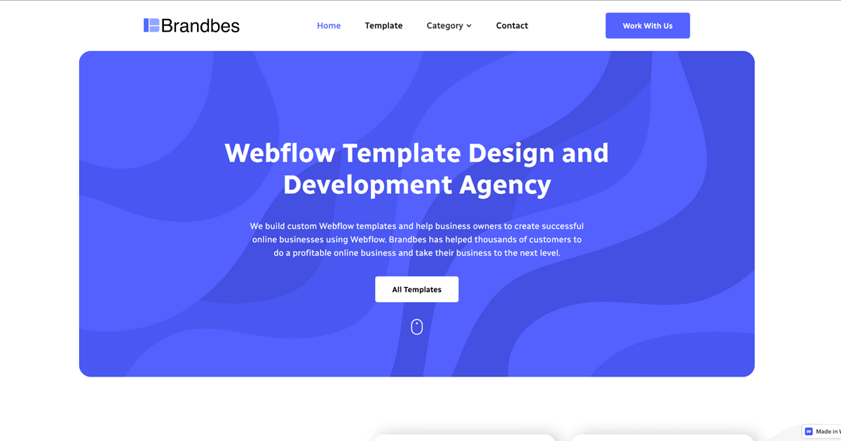 Webflow Template Design and Development Agency