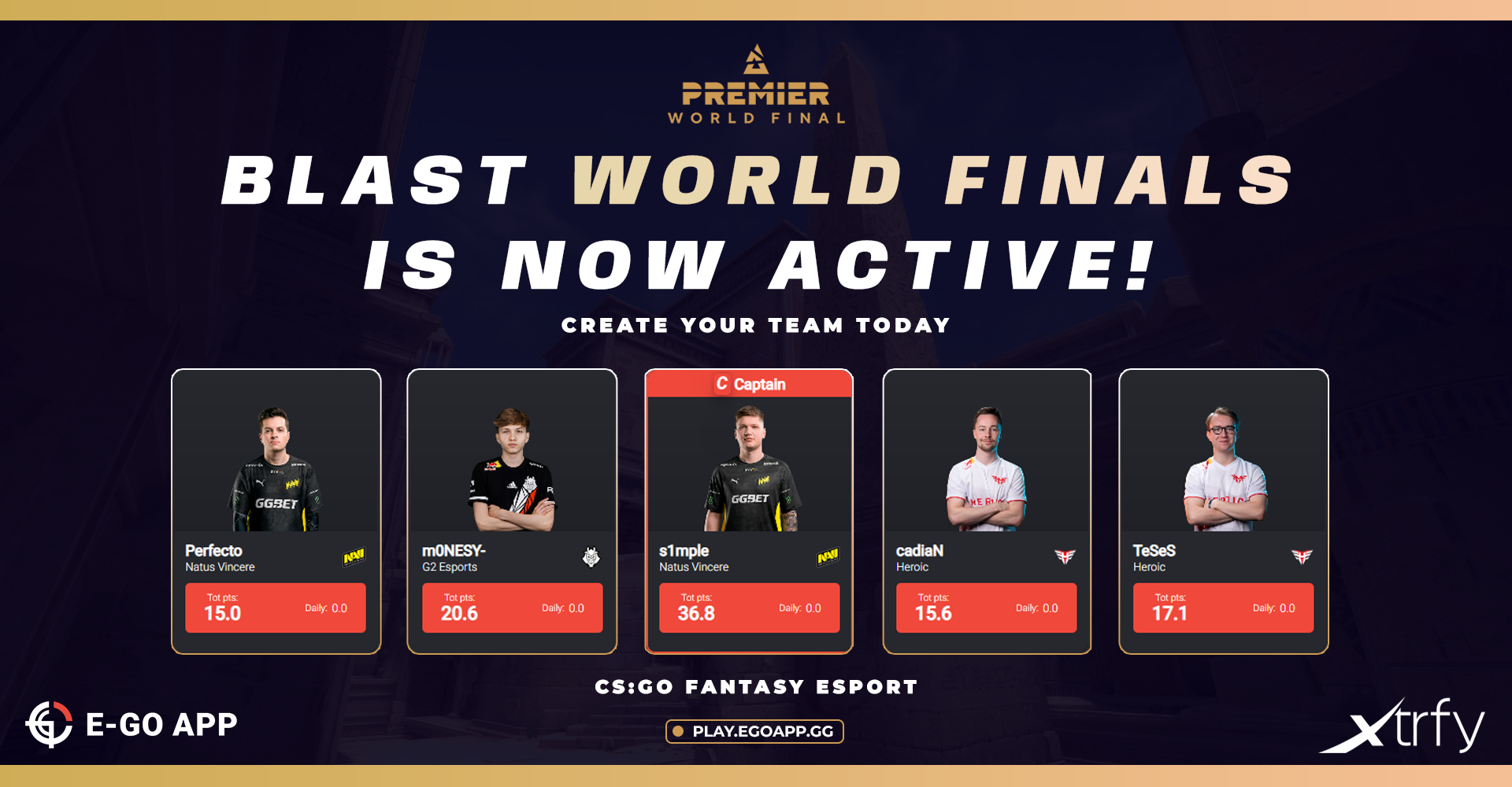 Blast Premier World Final | Esport Fantasy