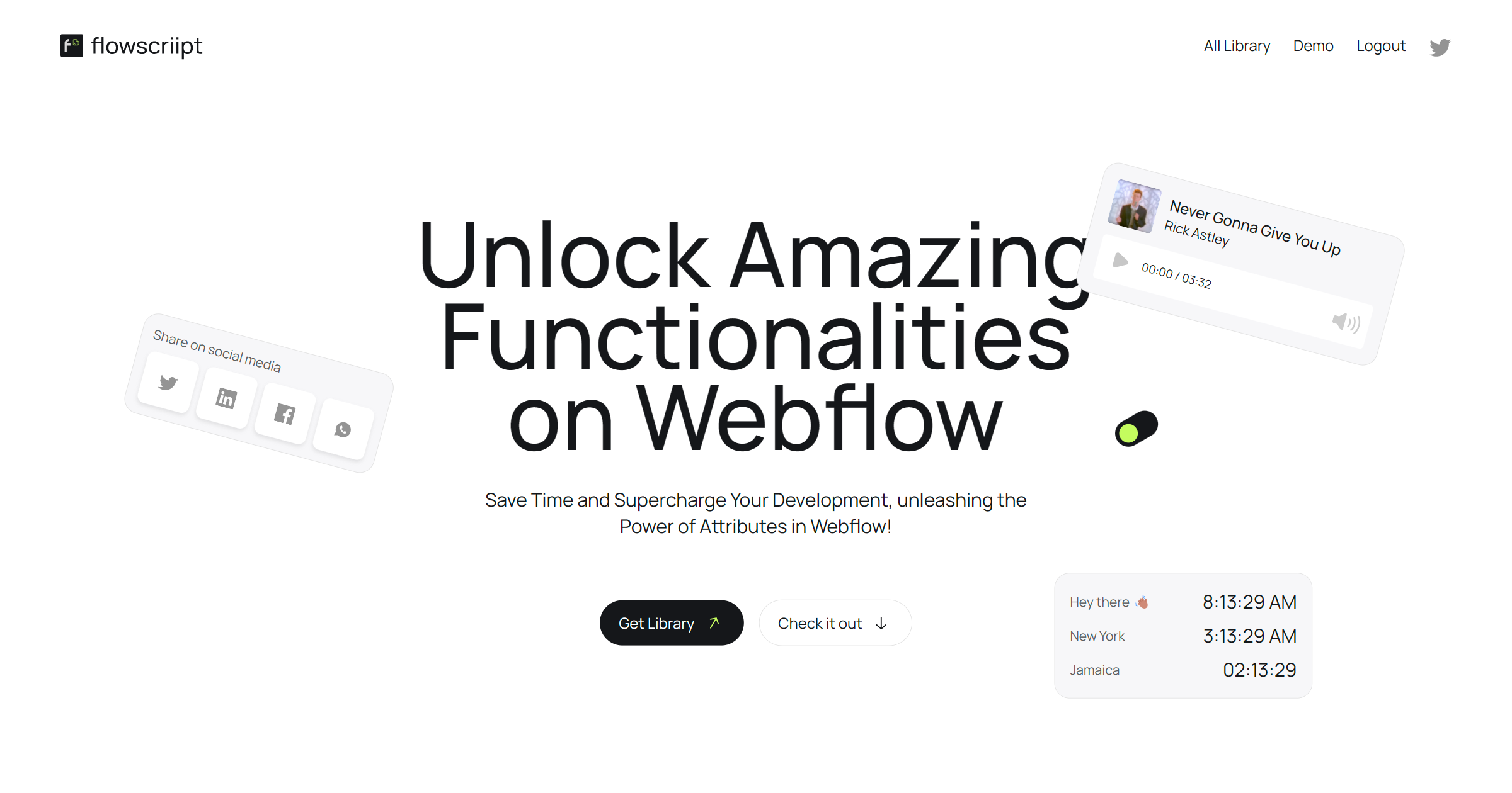 Save Time & add Amazing Functionalities in Webflow - No Code