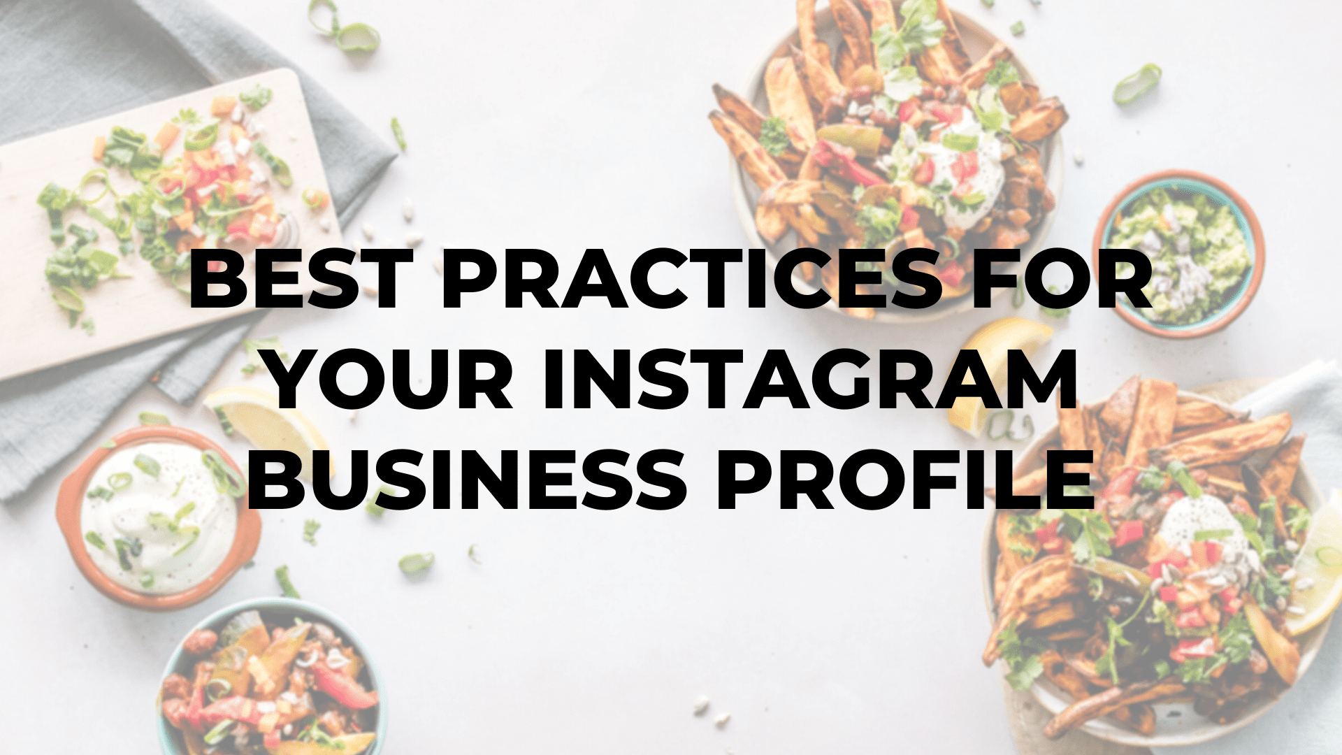 Best Practices for Your Instagram Business Profile - Startech X ...