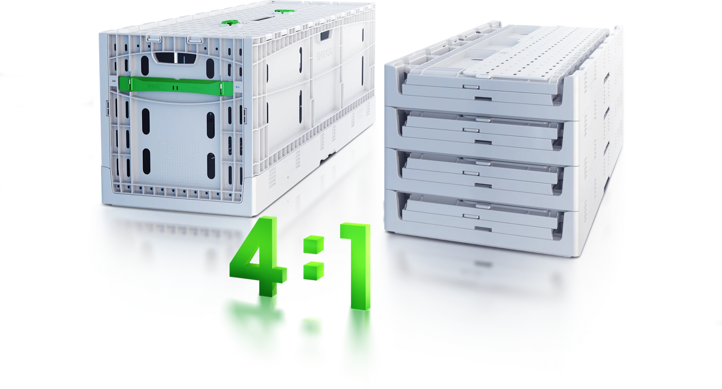 Flower Folding Crates | Novabox Systems