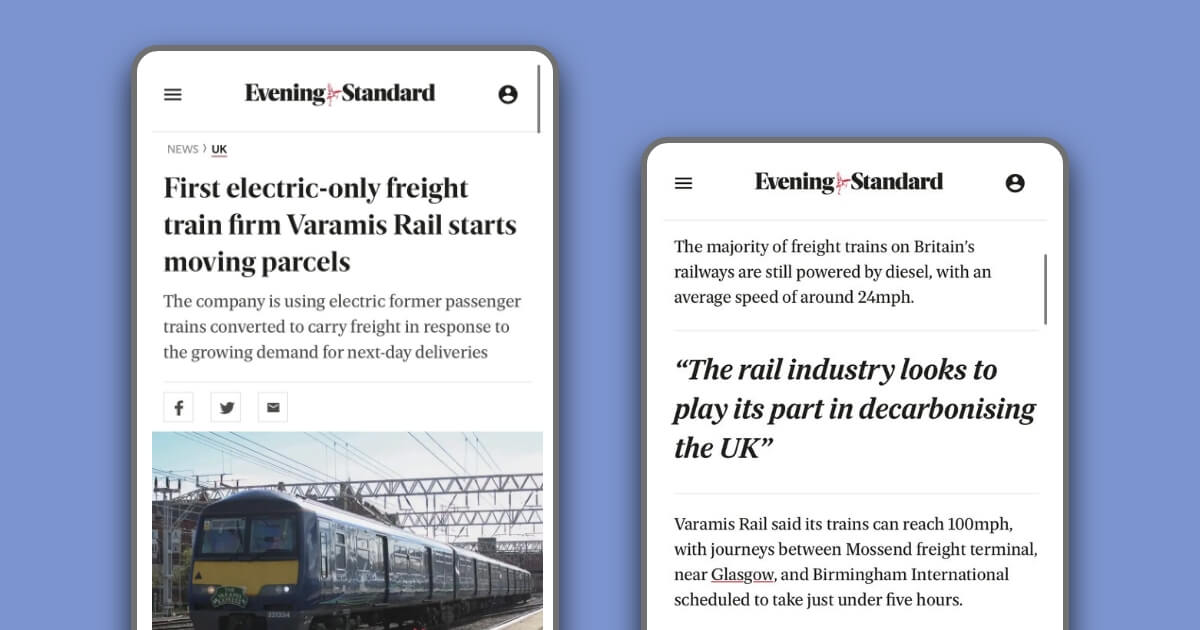 Varamis launches the UK’s first zero carbon end to end logistics service!