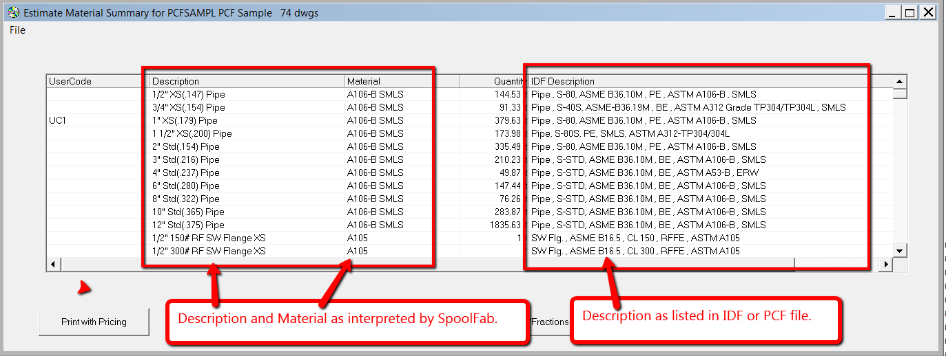 Estimating Based on IDF or PCF Files - SpoolFab Piping Isometrics ...