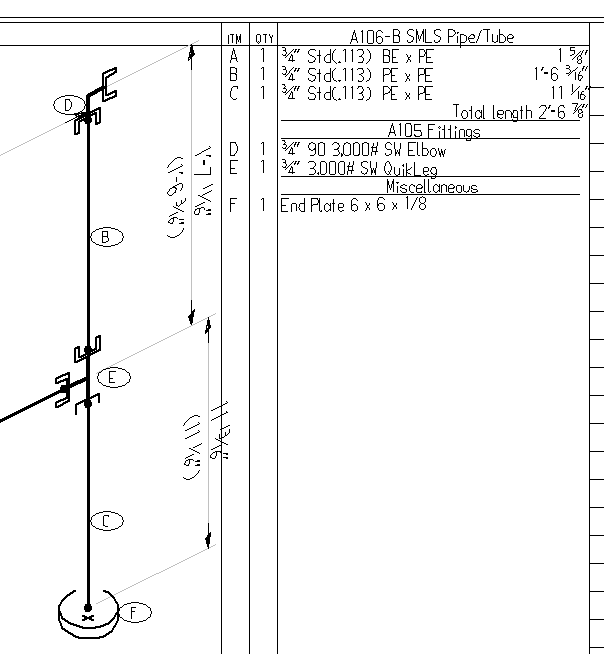 Adding SW QuikLeg - SpoolFab Piping Isometrics Drawing Software