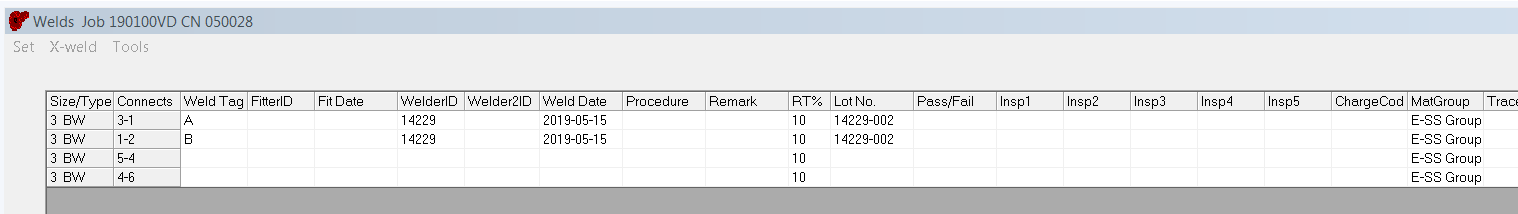 Custom Headers for Weld Editing - SpoolFab Piping Isometrics Drawing ...
