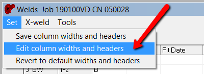 Custom Headers for Weld Editing - SpoolFab Piping Isometrics Drawing ...