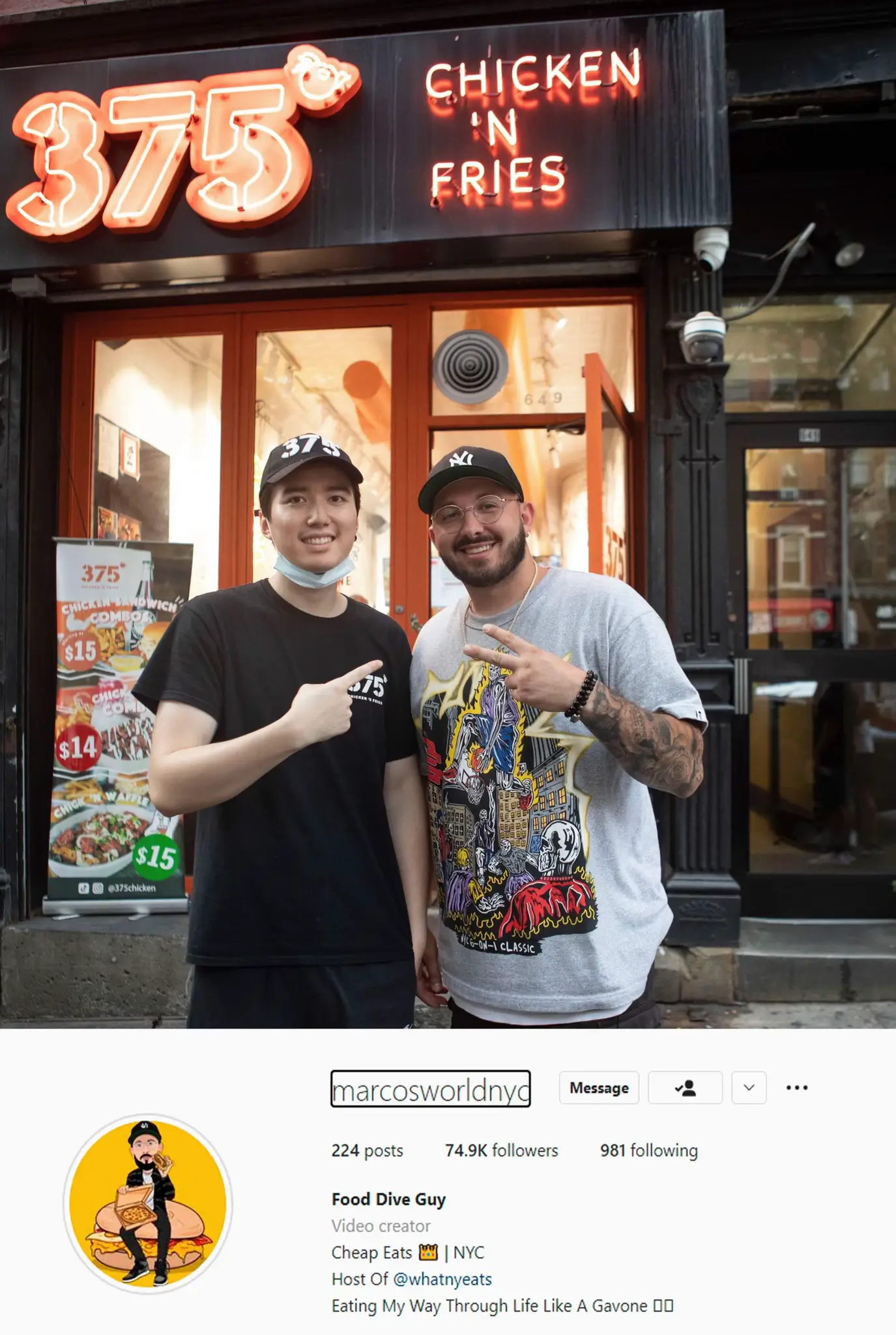 About | 375 Chicken and Fries in New York, NY