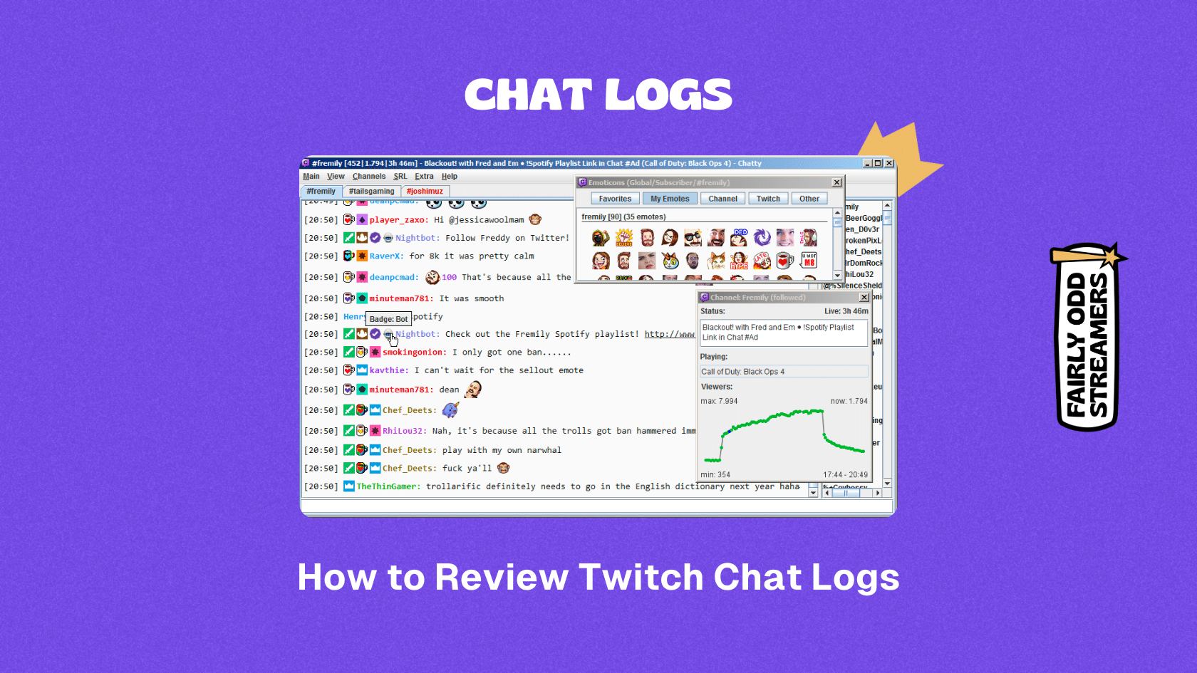 Twitch Chat Logs Explained: How to Review in 2024 - Fairly Odd ...