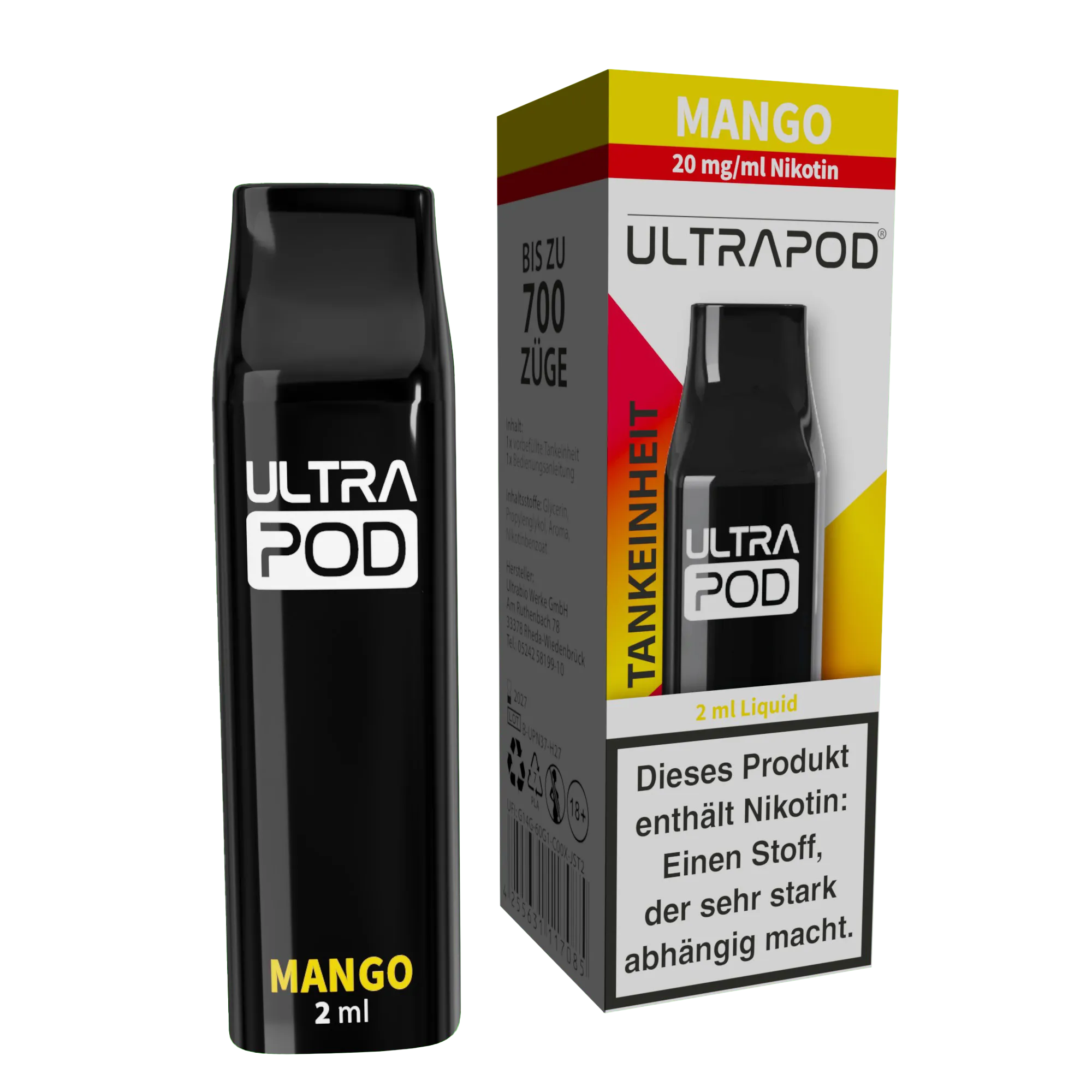 ULTRAPOD - Innovatives Pod-System und einweg eZigarette von Ultrabio ...