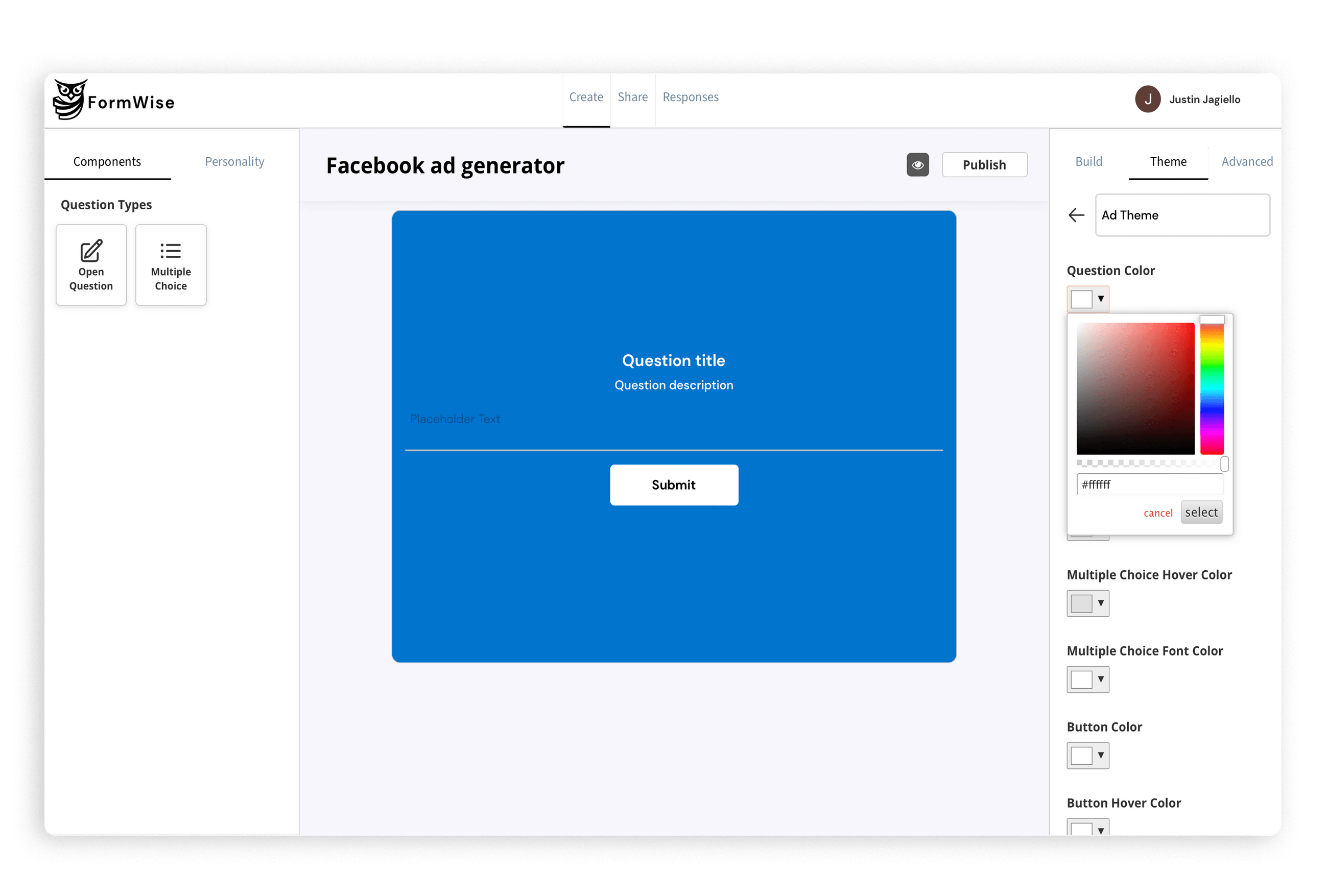 FormWise.AI | Create White Label AI Tools For Your End Users
