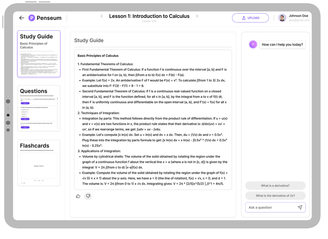 Penseum - Your AI-Powered Study Partner