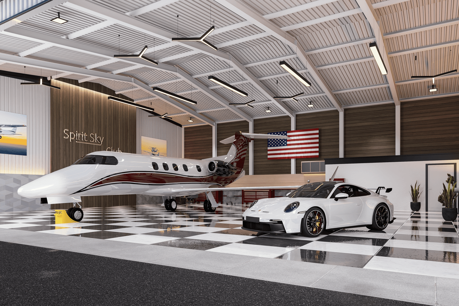 Hangars - Spirit Sky Club - Luxury Aviation Hangars