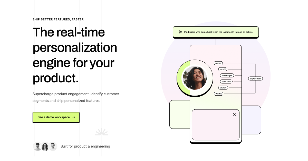Velvet: Real-time product personalization