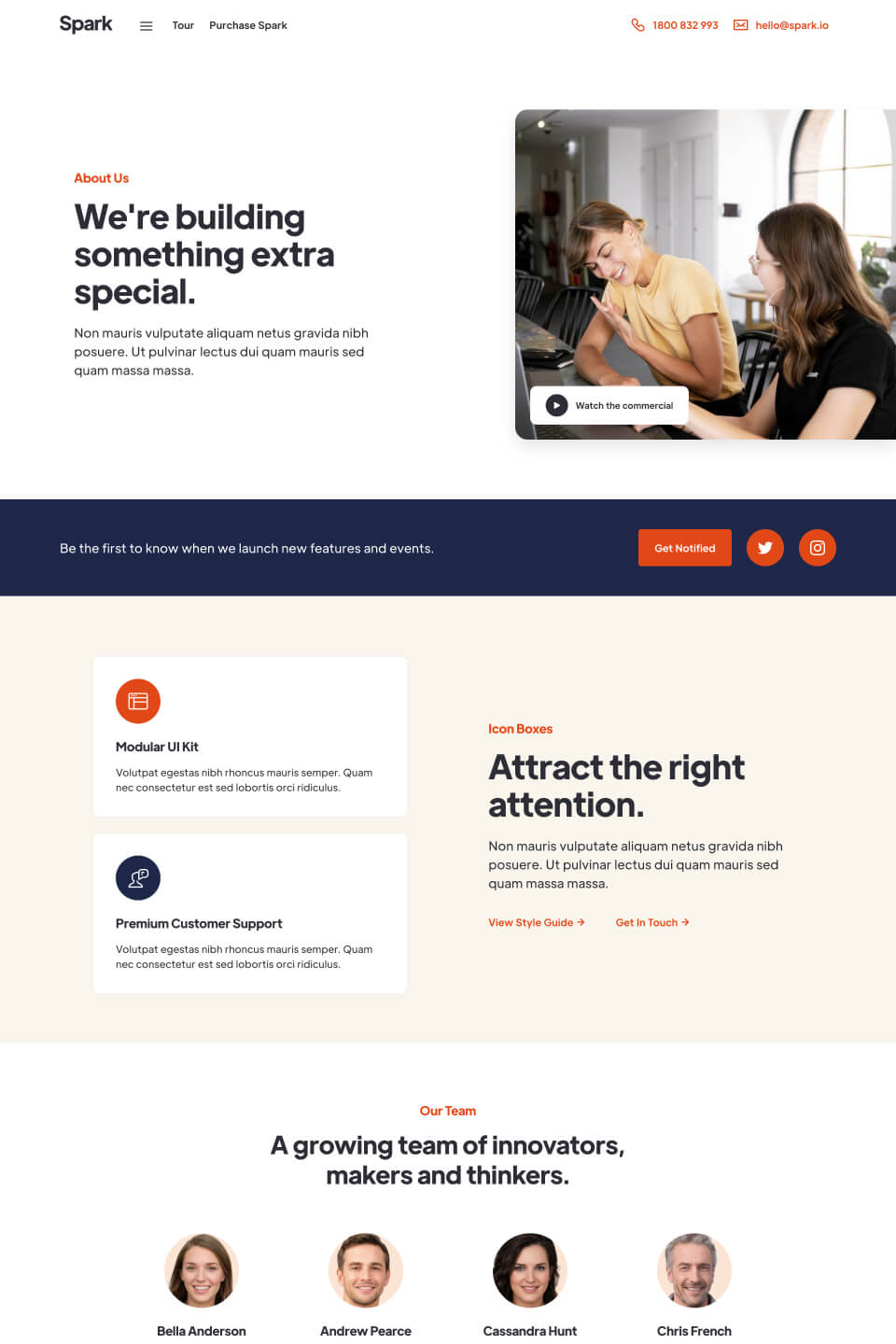 Spark - Webflow HTML Website Template