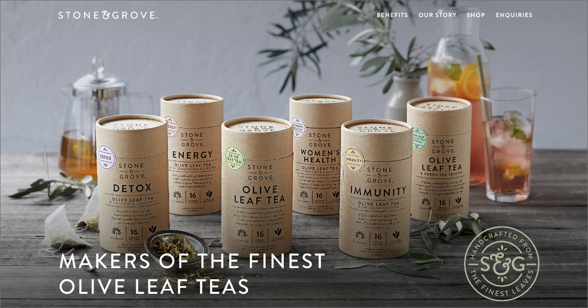 Stone & Grove | Makers of the finest olive leaf teas