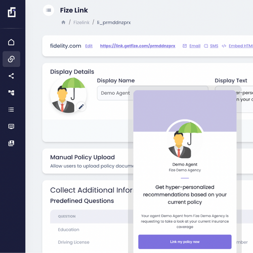 Fize - Instant access to insurance policy data