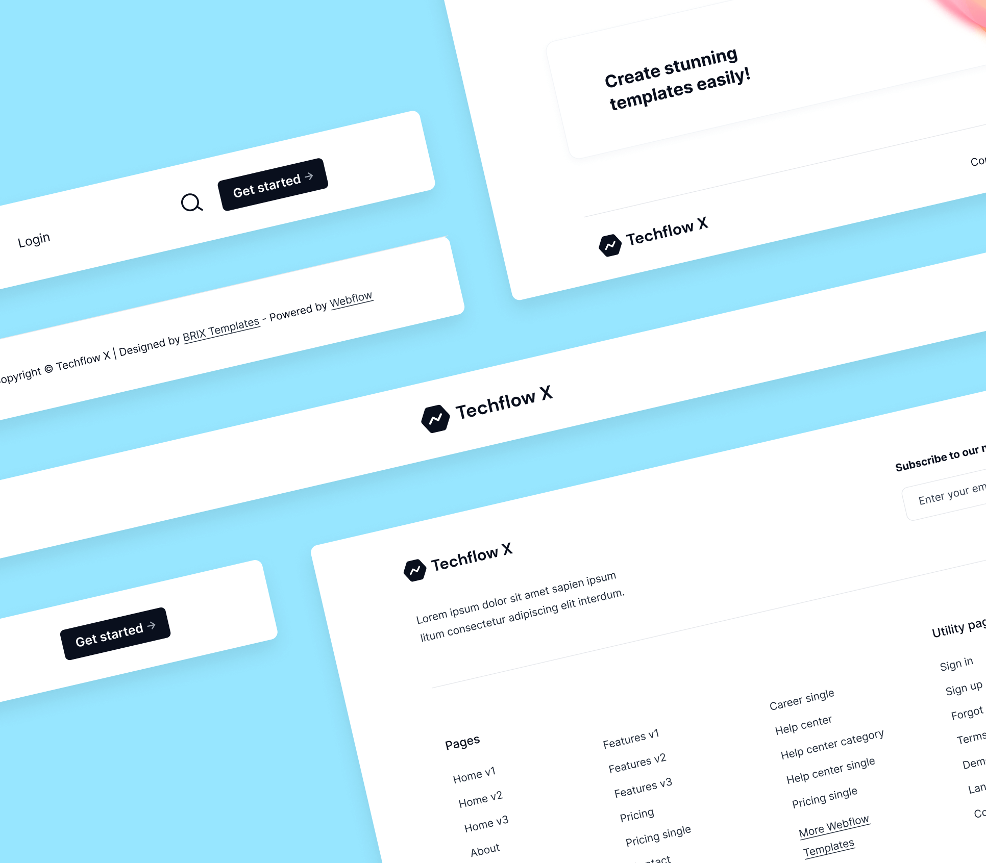 Techflow X - Webflow Ecommerce website template