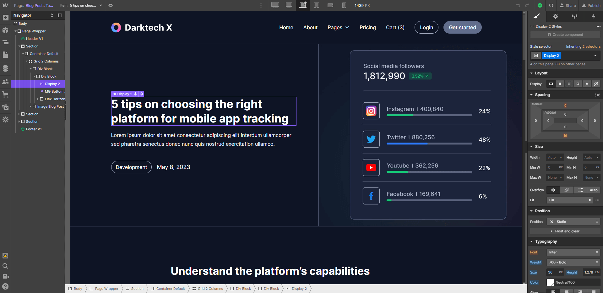Start Here - Darktech X - Webflow Ecommerce website template