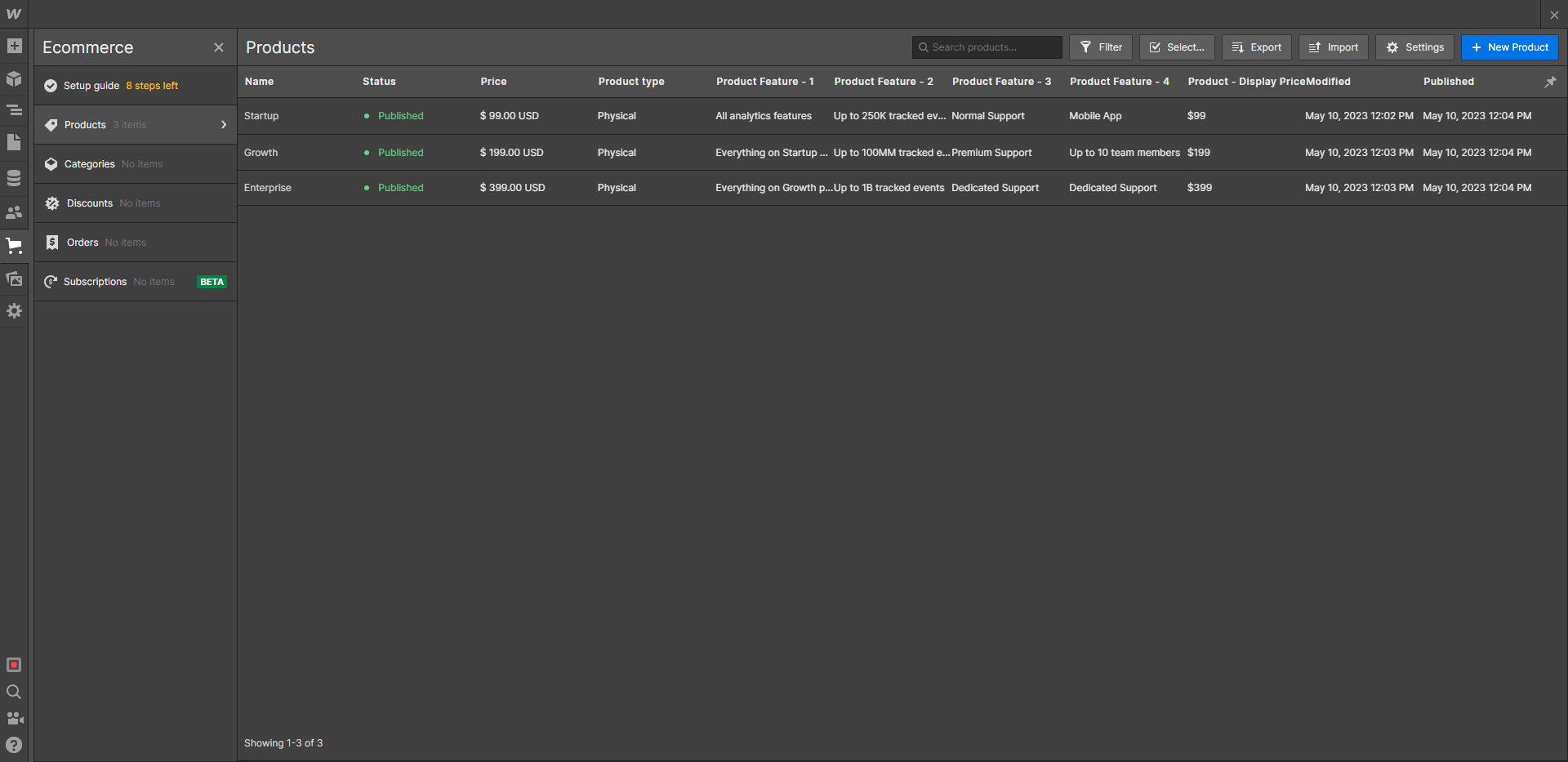 Start Here - Darktech X - Webflow Ecommerce website template