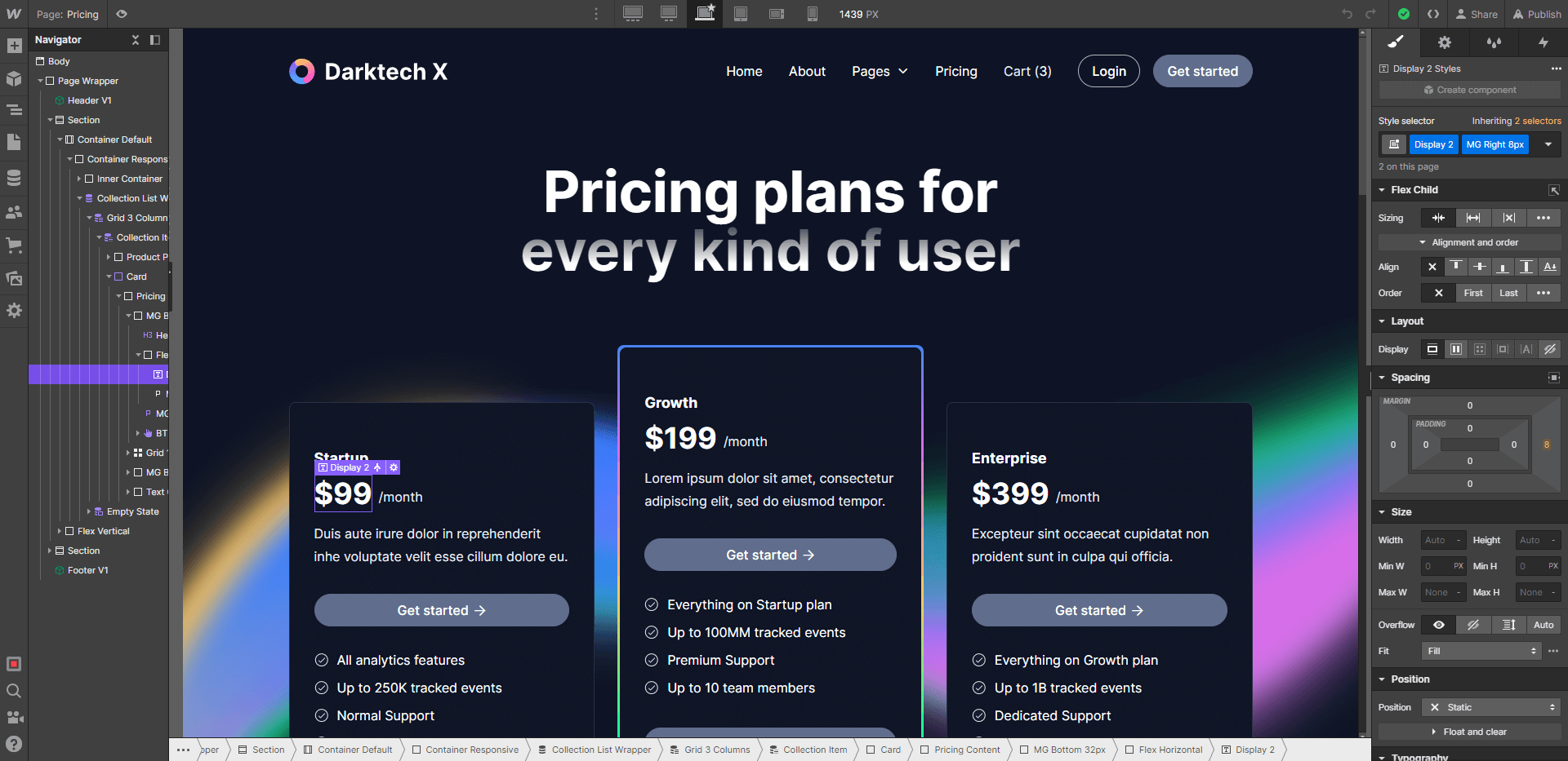 Start Here - Darktech X - Webflow Ecommerce website template