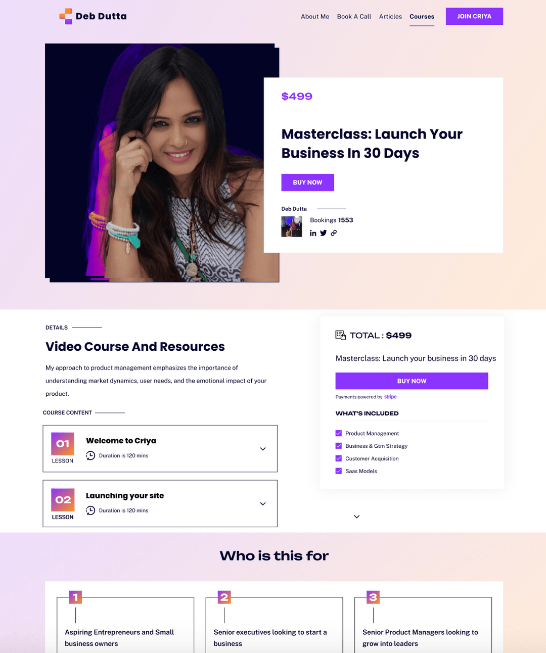 Criya - Launch the Digital You