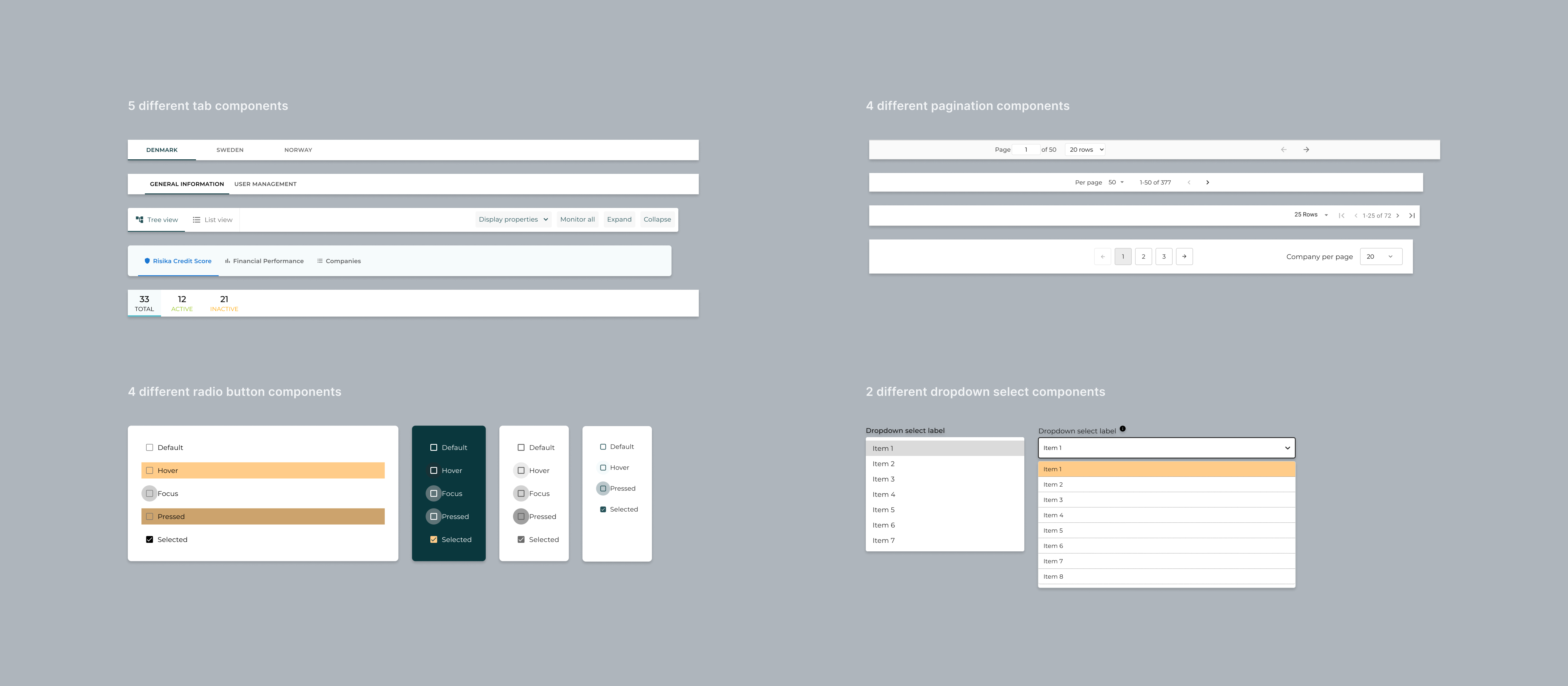 Risika Dashboard
