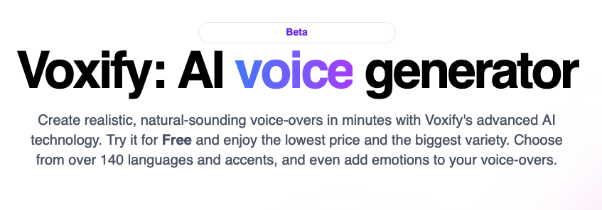 Voxify Full Review & Comparisons | Nextool.ai