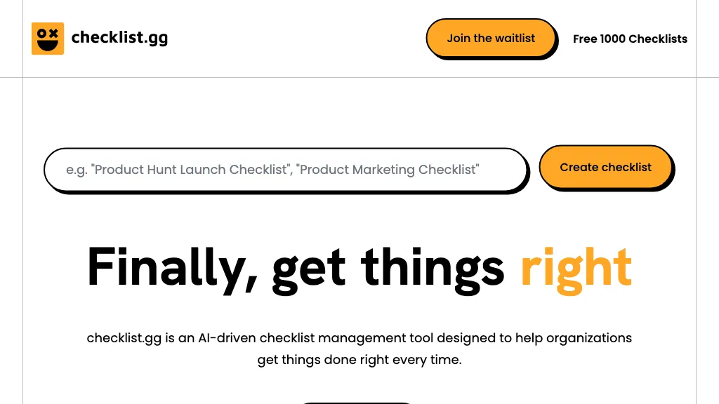 checklist.gg Full Review & Comparisons | Nextool.ai
