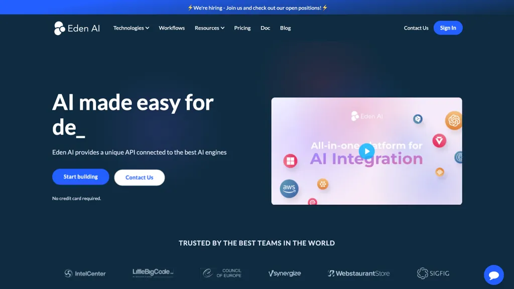 Eden AI Full Review & Comparisons | Nextool.ai