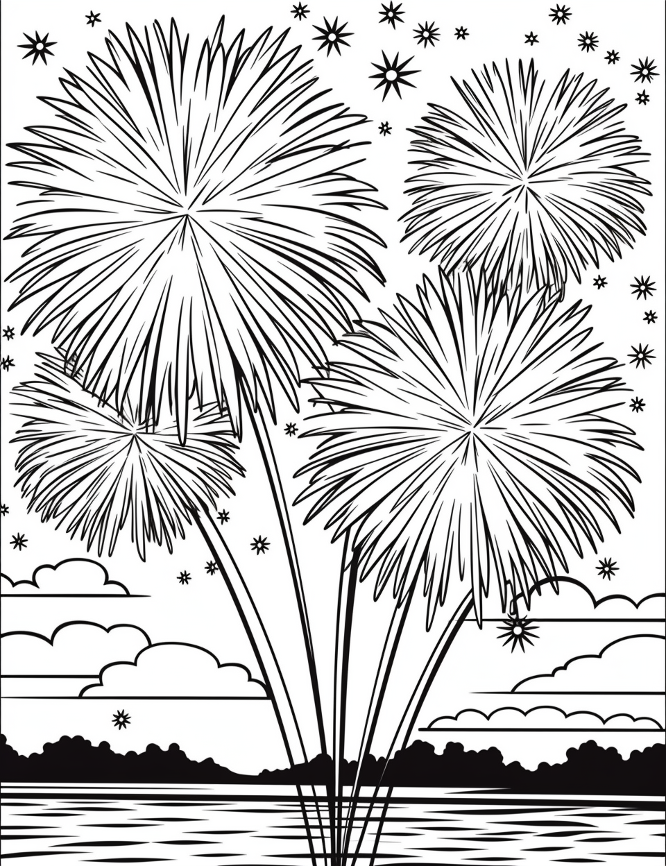 Color Craftables | Coloring Pages | Fireworks