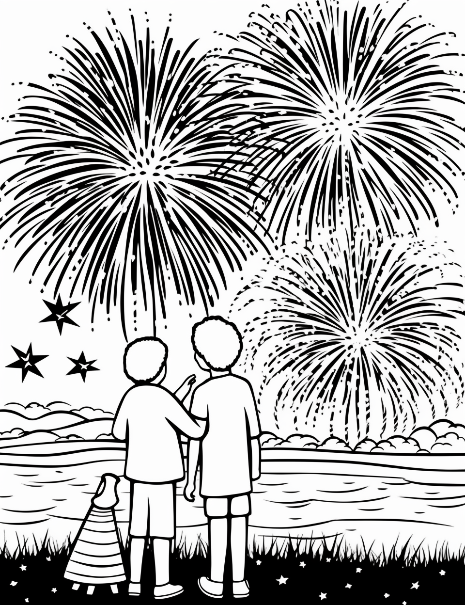 Color Craftables | Coloring Pages | Fireworks