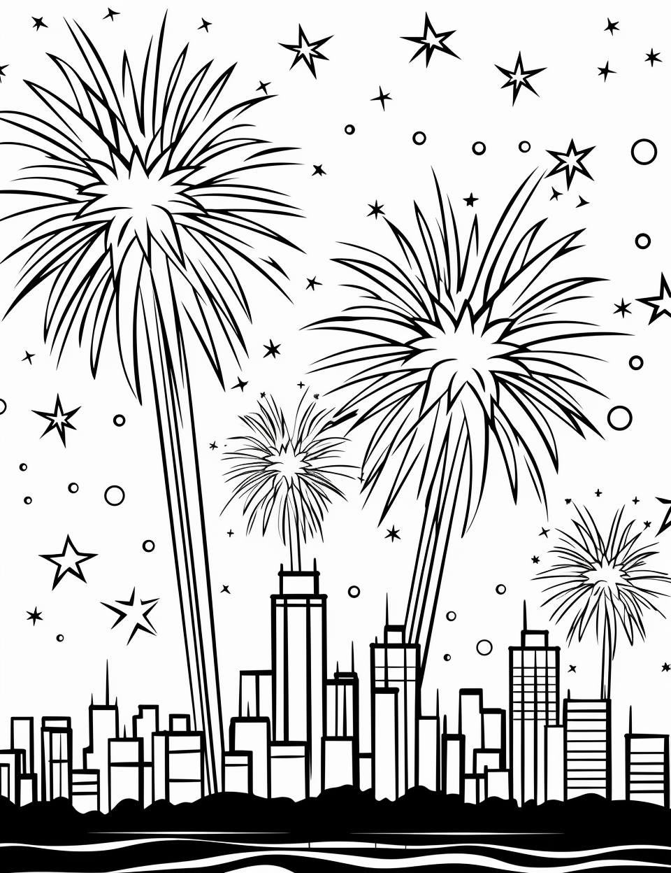 Color Craftables | Coloring Pages | Fireworks