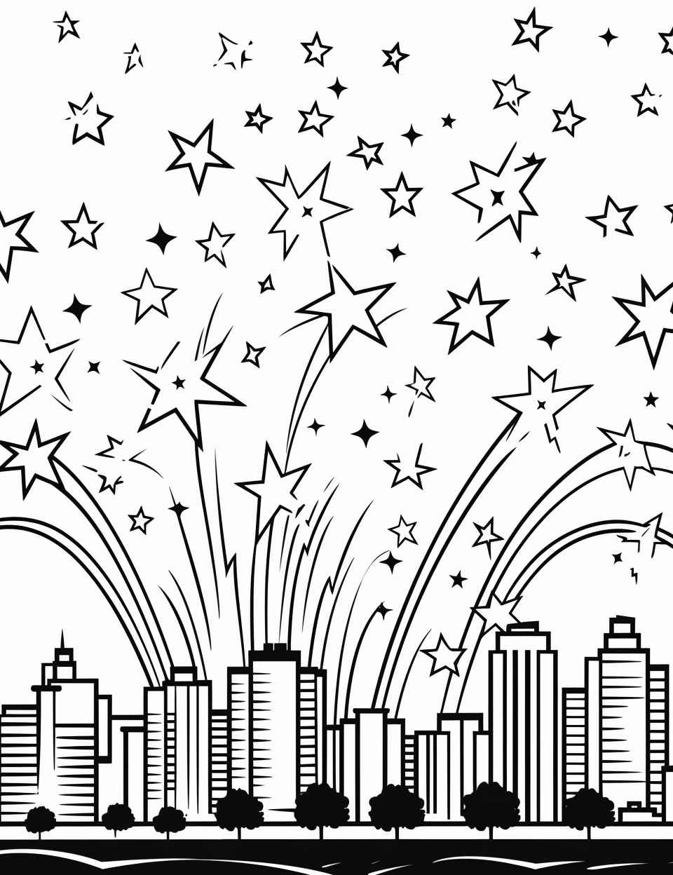 Color Craftables | Coloring Pages | Fireworks