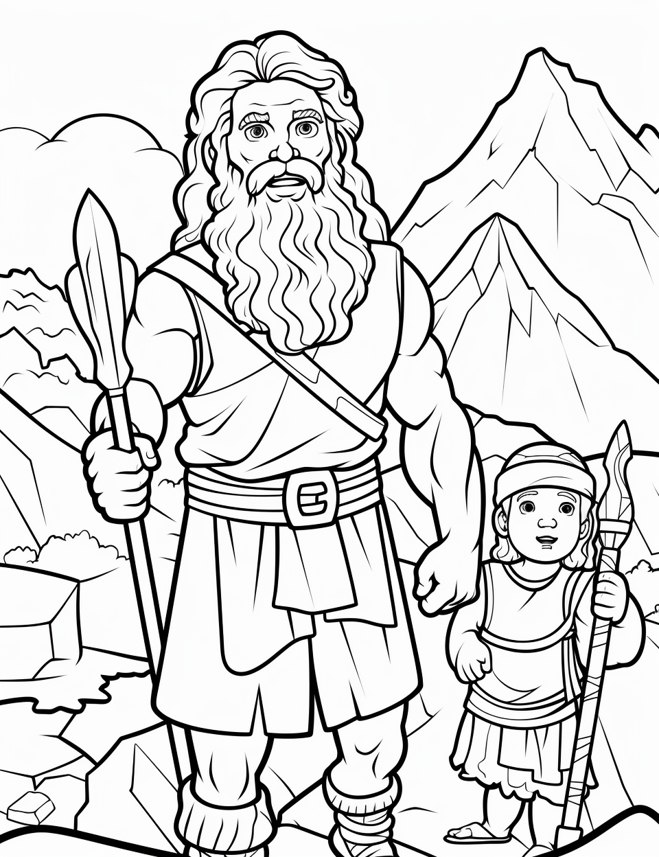 Color Craftables | Coloring Pages | Prehistoric & Cavemen - Cavemen