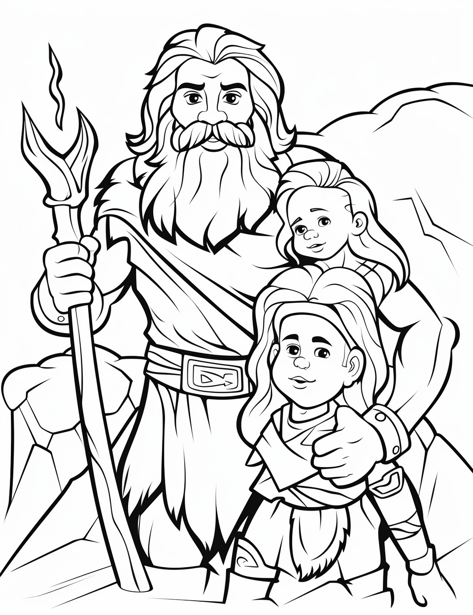 Color Craftables | Coloring Pages | Prehistoric & Cavemen - Cavemen