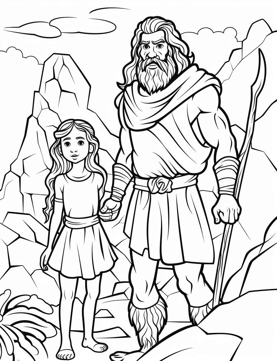 Color Craftables | Coloring Pages | Prehistoric & Cavemen - Cavemen