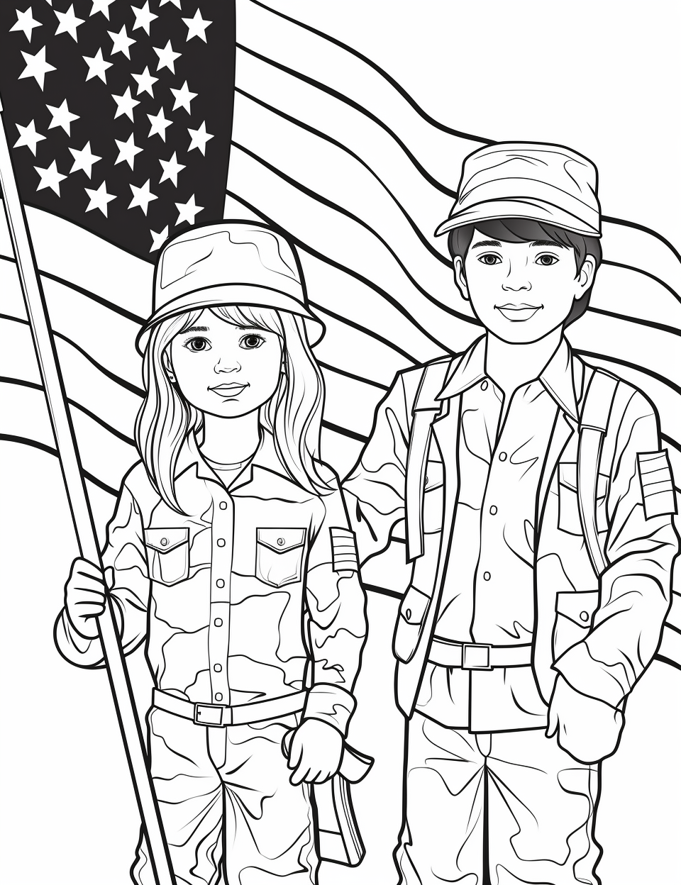 Color Craftables | Coloring Pages | Holiday - 4th of July - Soldiers