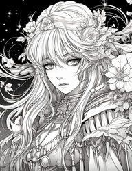 Color Craftables | Coloring Pages | Anime & Manga - Fantasy - Dark Magic