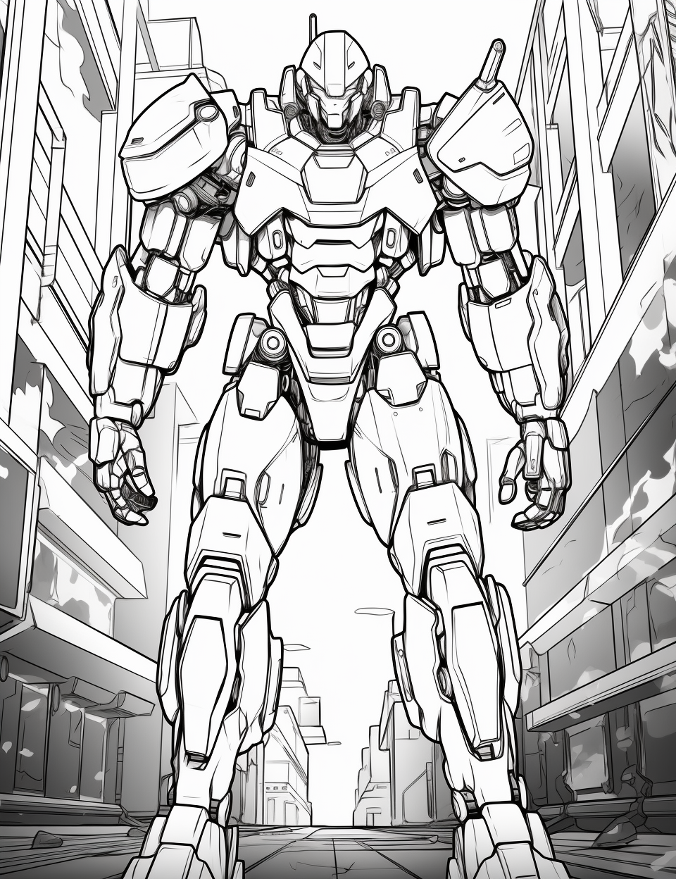 Color Craftables | Coloring Pages | Anime Mecha Coloring Pages - AI ...
