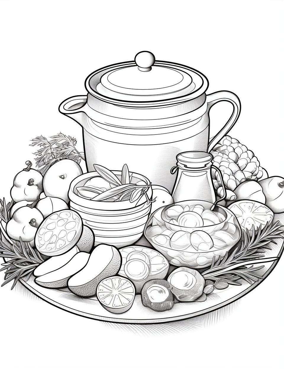 Color Craftables | Coloring Pages | Food & Beverage - Cooking Scenes