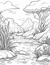 Color Craftables | Coloring Pages | Nature - Water Bodies - Iceberg