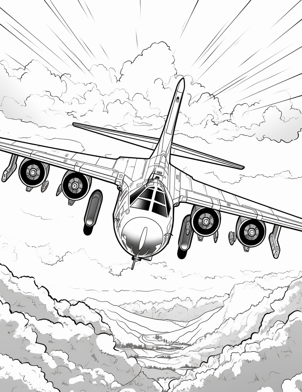 Color Craftables | Coloring Pages | Military & War - Strategies - Air ...