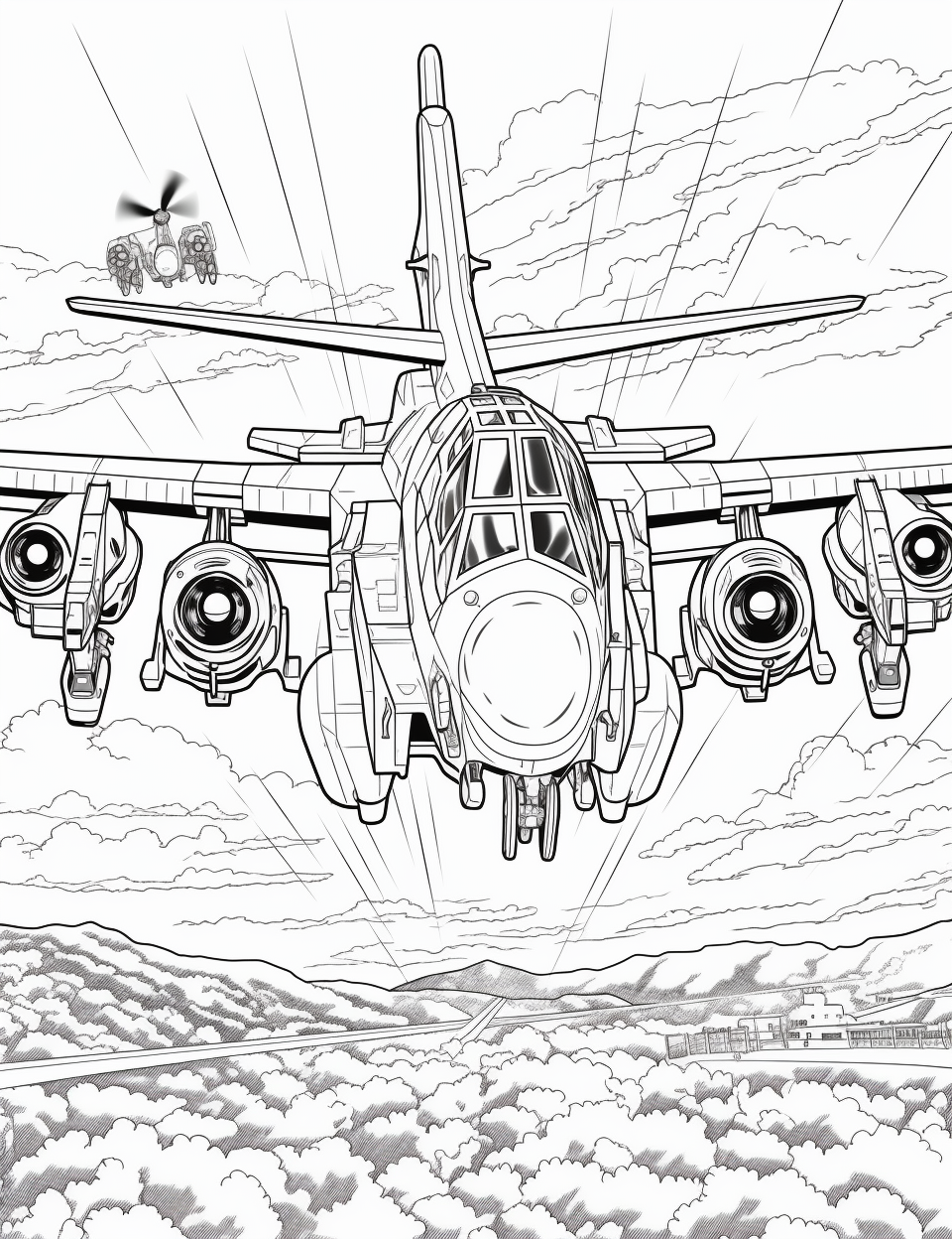 Color Craftables | Coloring Pages | Military & War - Strategies - Air ...