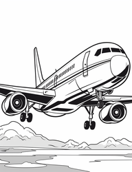 Color Craftables | Coloring Pages | Coloring Pages: Commercial Aircraft ...