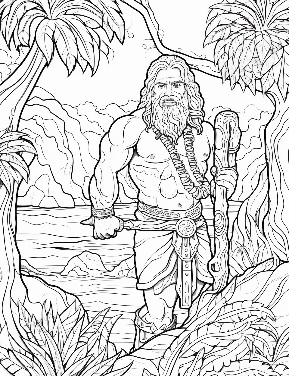 Color Craftables | Coloring Pages | Prehistoric & Cavemen - Landscapes ...